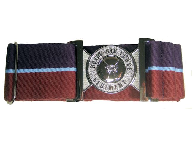 RAF regiment stable Stable belt with chrome buckle